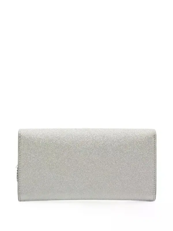 JIMMY CHOO Emmie Glitter Finish Clutch Bag