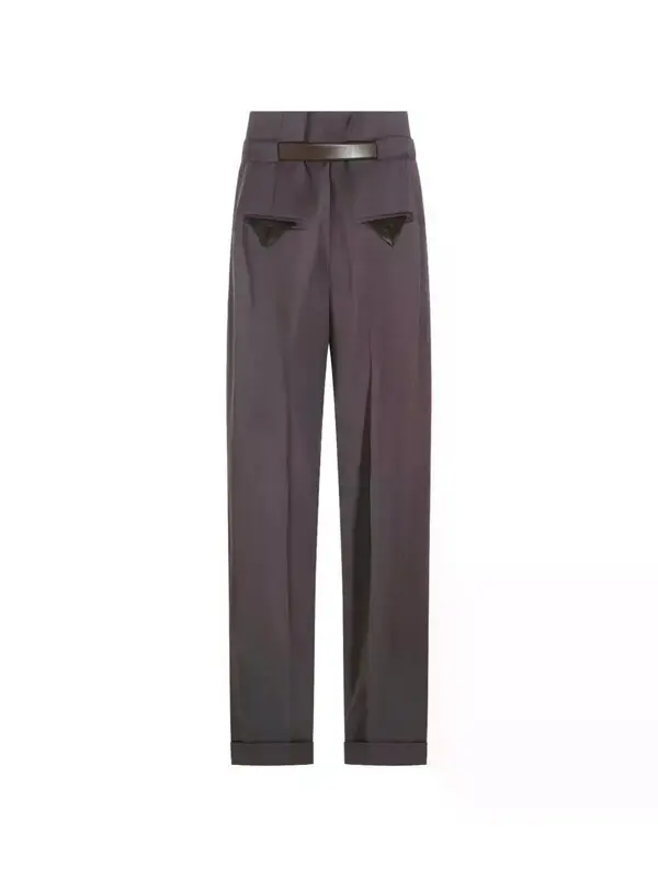 Attico Belted Pleated Trousers