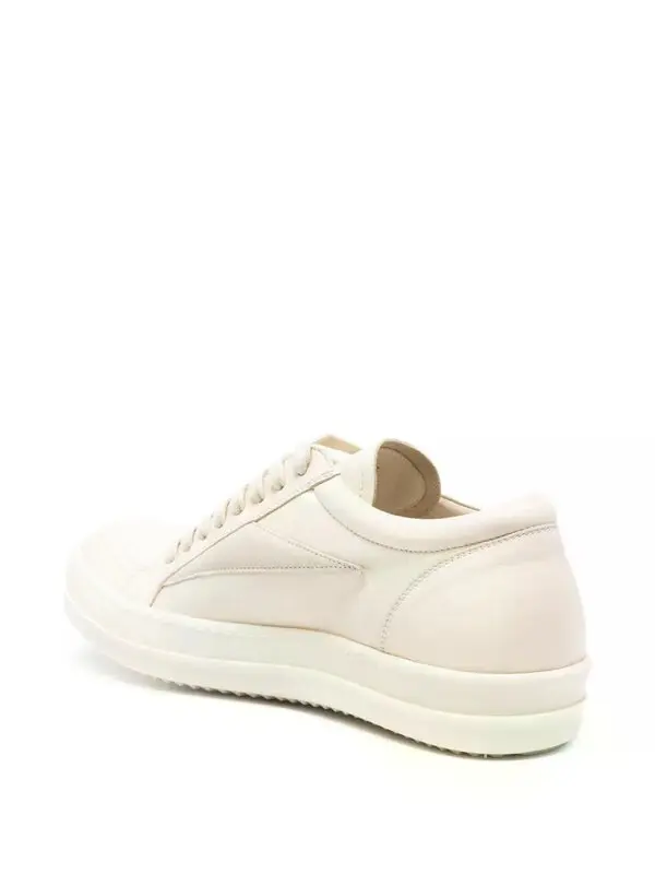 Rick Owens Leather Lace-up Sneakers - Neutrals