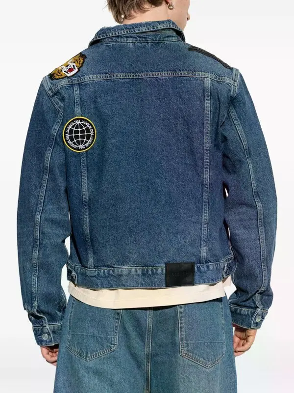 ALLSAINTS Exile Slim-fit Patch-embellished Denim Jacket