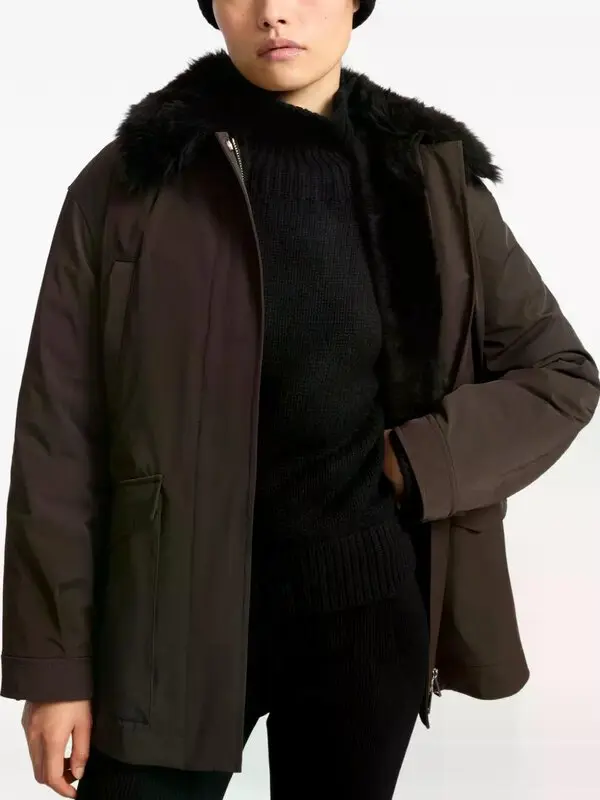 YVES SALOMON Shearling-collar Parka