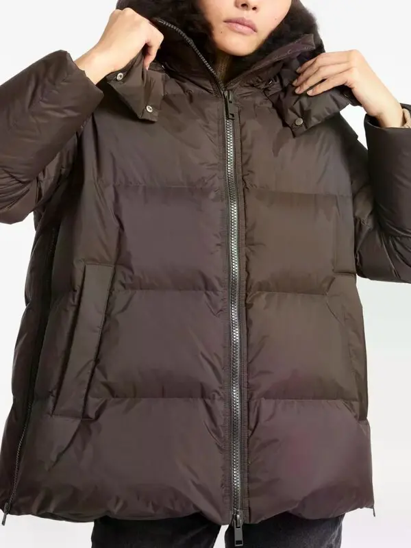 YVES SALOMON A-line Hooded Puffer Jacket