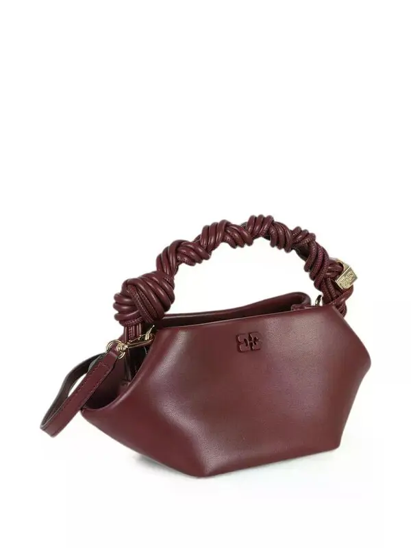 GANNI Mini Bou Braided-handle Tote Bag - Red