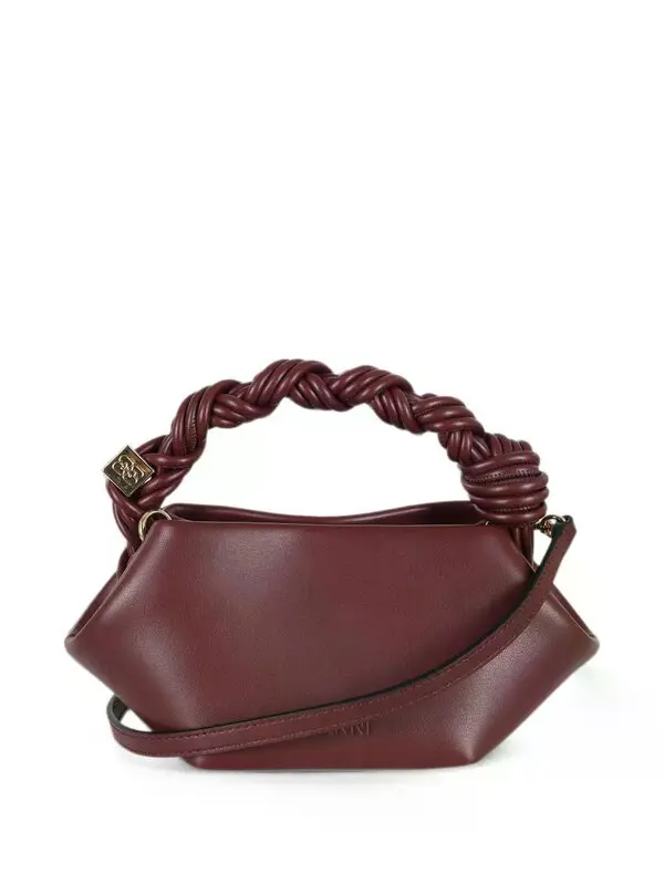 GANNI Mini Bou Braided-handle Tote Bag