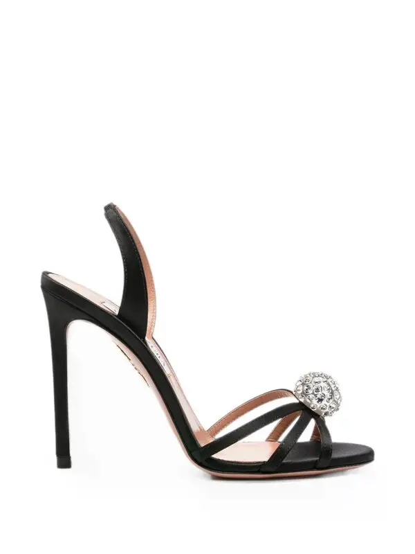 AQUAZZURA Crystal Bubble Slingback Sandals