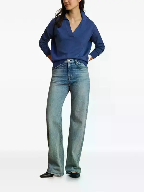 Ralph Lauren Ribbed Johnny Collar Sweater