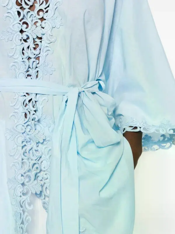 MAZZEI Guipure-lace Belted Kimono