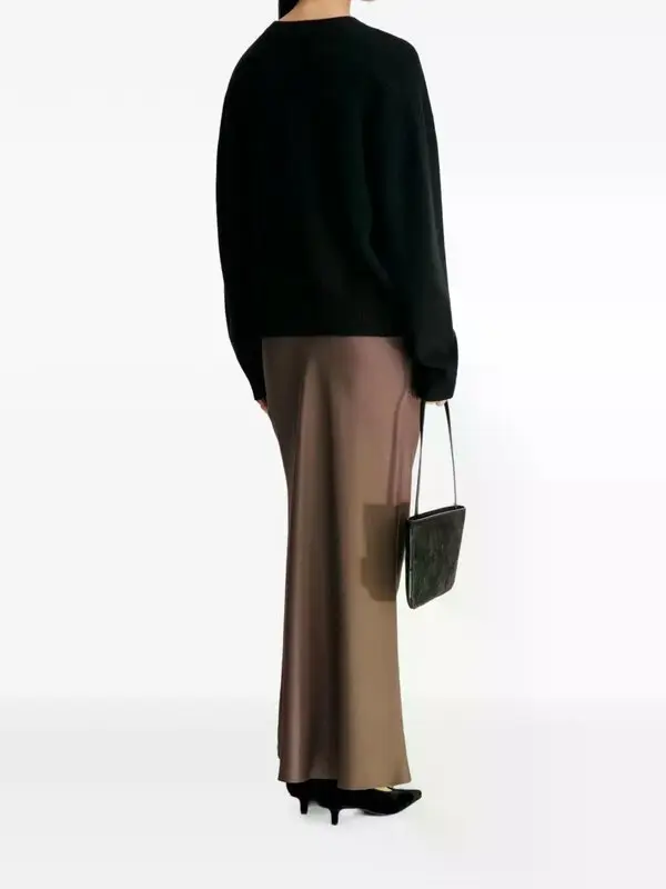 Loulou De Saison Cashmere Henley Sweater - Black