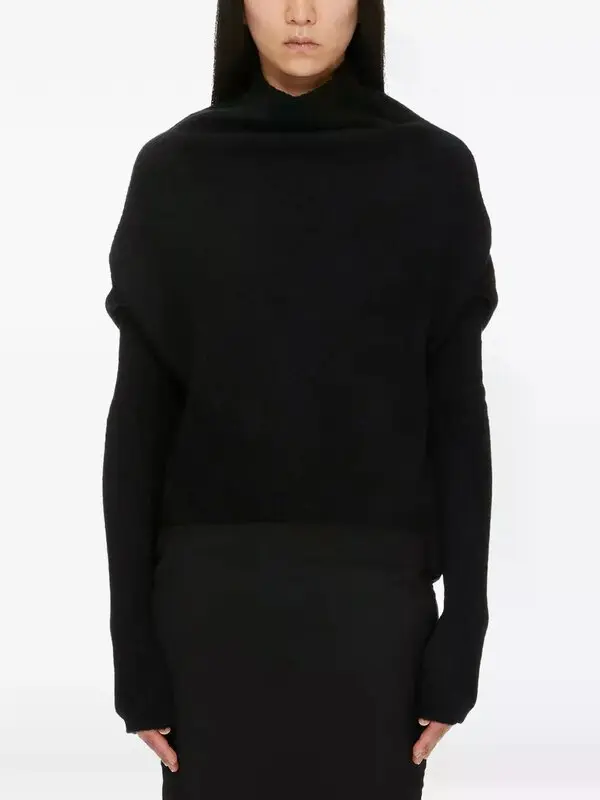 Rick Owens Crater Ribbed-knit Virgin-wool Sweater