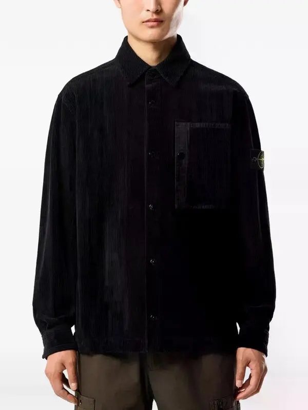 Stone Island Corduroy Patch-pocket Overshirt