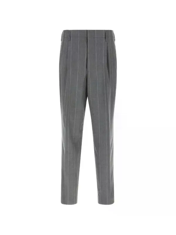 Brunello Cucinelli Pinstripe Pleated Trousers