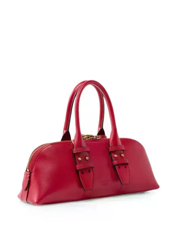 Pinko Buckle-detail Leather Tote Bag