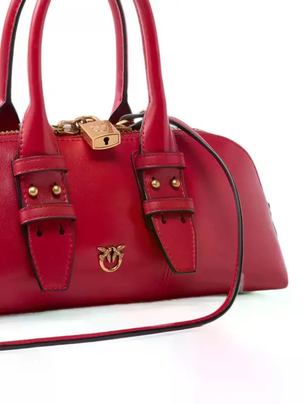 Pinko Buckle-detail Leather Tote Bag