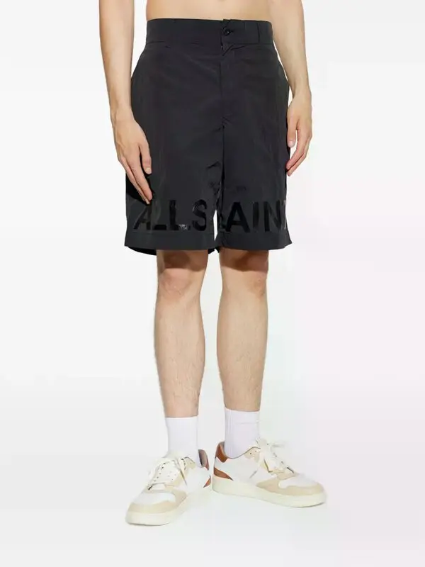 ALLSAINTS Nexus Logo-print Shorts - Black