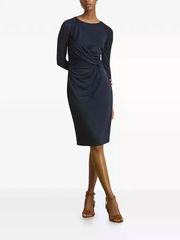 Ralph Lauren Jersey Boat-neck Midi Dress - Blue