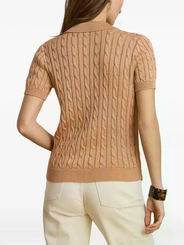 Ralph Lauren Cable-knit Short-sleeve Sweater