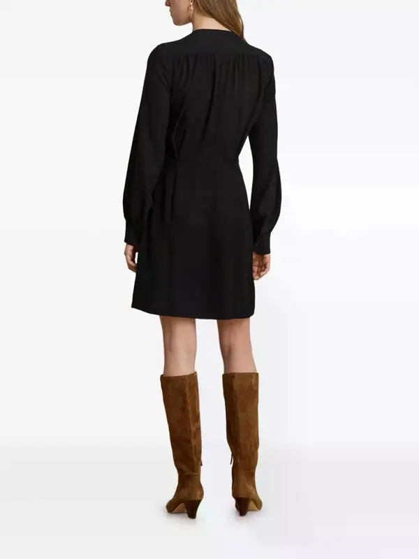 Ralph Lauren Double-breasted Georgette Mini Dress