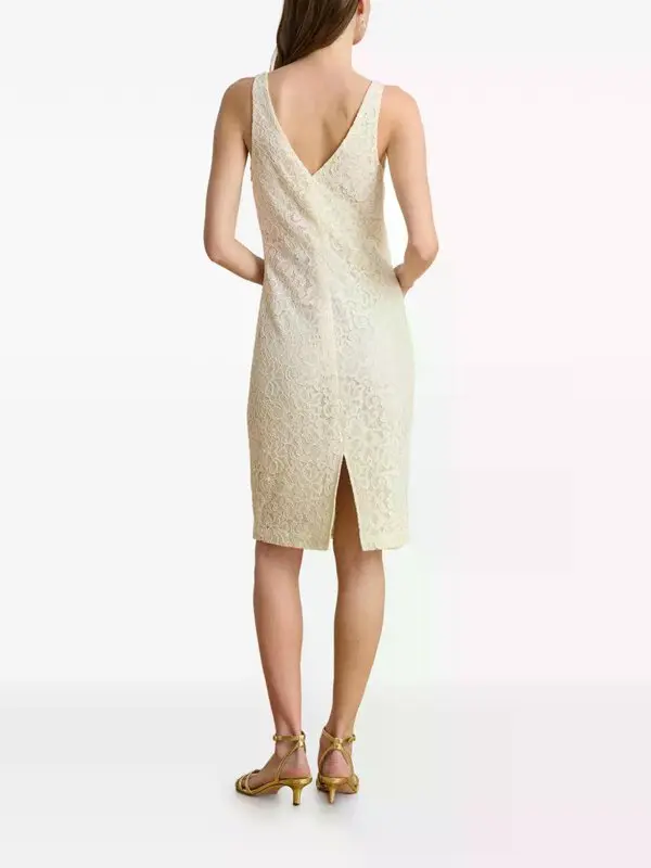 Ralph Lauren Sleeveless Lace Midi Dress