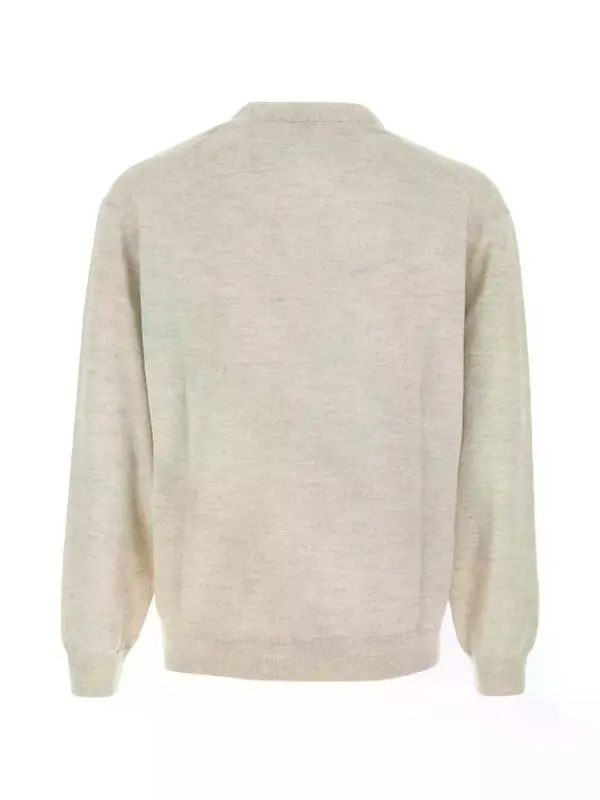 Kenzo Embroidered-logo Wool Cardigan