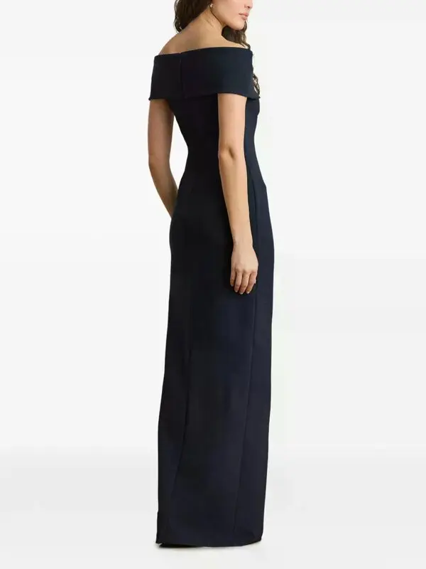 Ralph Lauren Off-the-shoulder Faille Maxi Gown