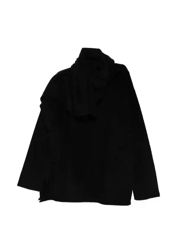Yohji Yamamoto High-neck Draped Sweater