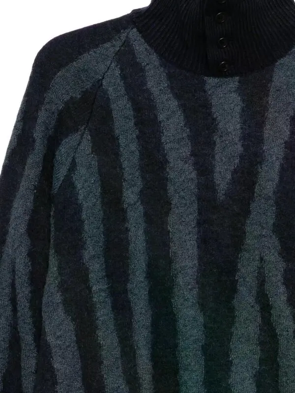 Yohji Yamamoto 7g Striped Sweater
