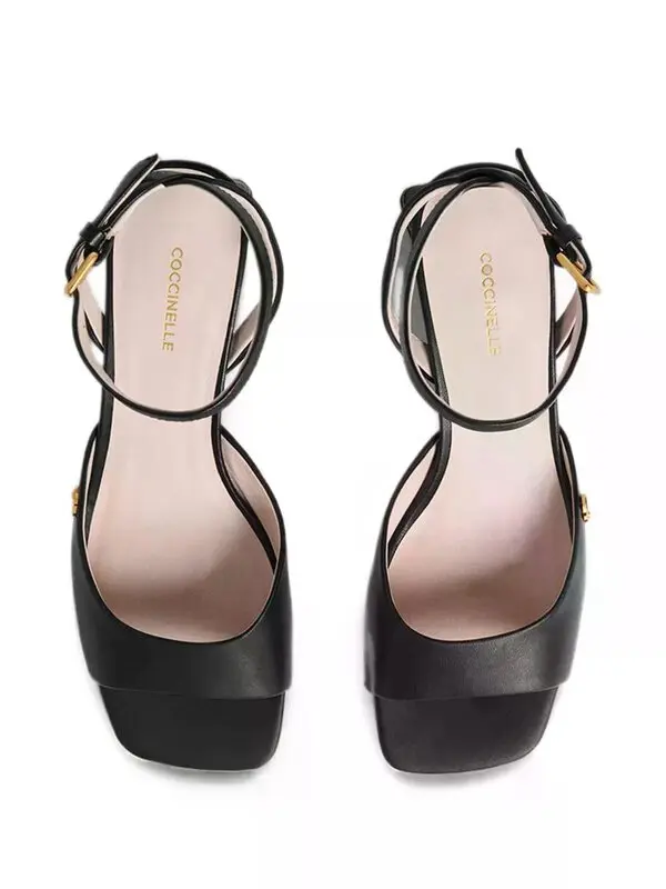 COCCINELLE C-everyday Logo-plaque Buckled Sandals