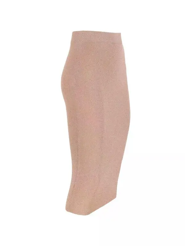 KANGRA Ribbed-knit Midi Skirt
