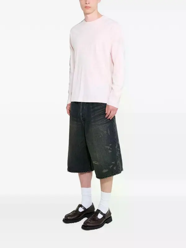 SSSTEIN Distressed Denim Shorts