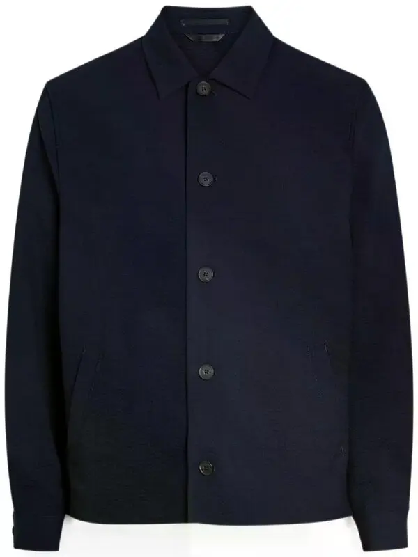 Sunspel Seersucker Button-up Jacket