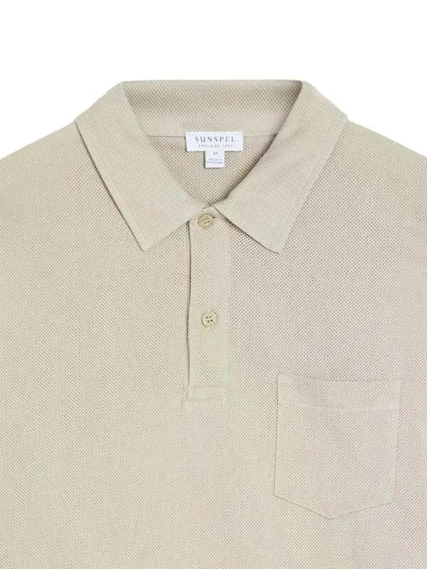 Sunspel Riviera Patch-pocket Polo Shirt - Neutrals