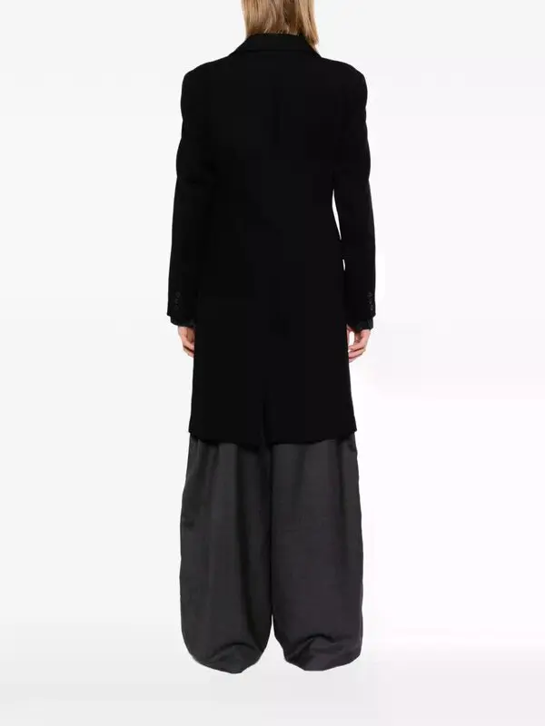 Yohji Yamamoto Single-breasted Notched-lapel Coat