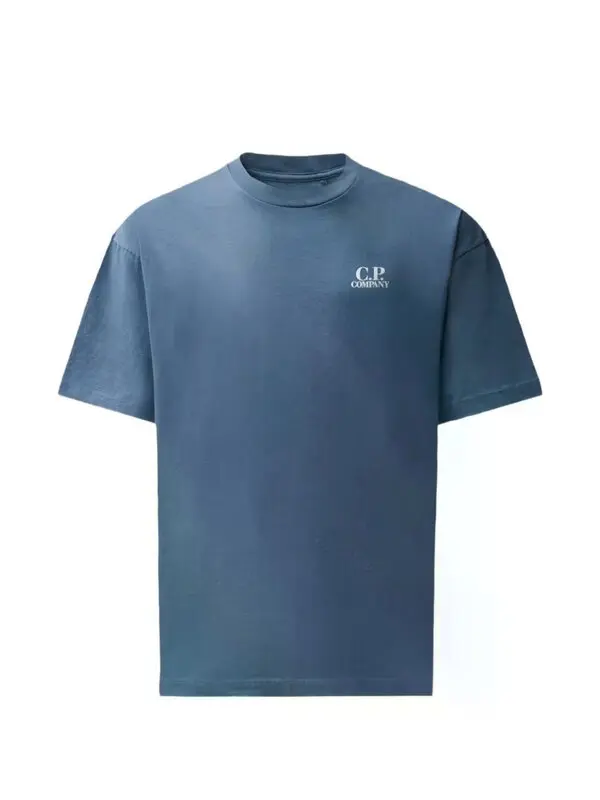 C.P. COMPANY Logo-print T-shirt - Blue