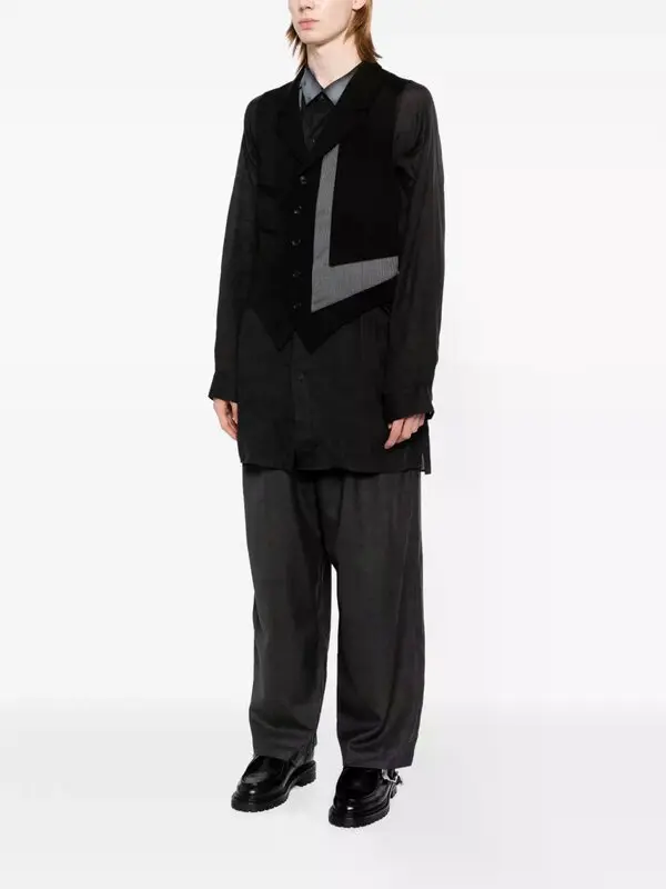 Yohji Yamamoto Decorative-cloth Panelled Vest