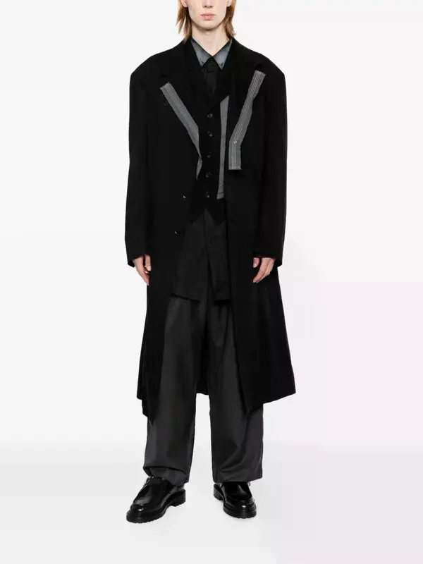 Y'S YOHJI YAMAMOTO Broad Embroidered Long Jacket