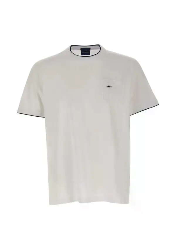 Paul & Shark Logo-patch Chest-pocket T-shirt - Neutrals