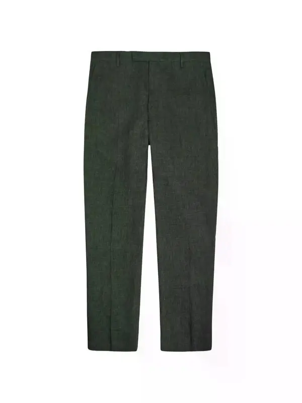Sunspel Forest Pressed Crease Trousers - Green