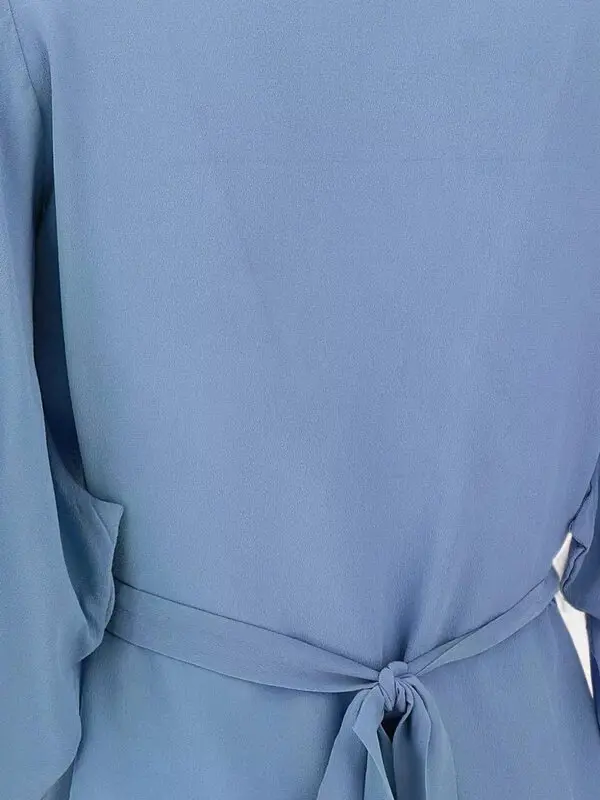 KANGRA Wrap Silk Blouse