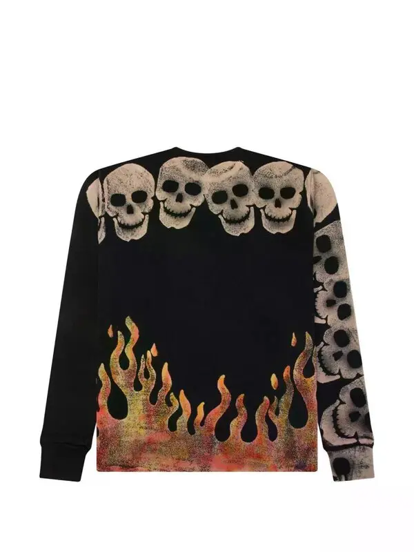 SATOSHI NAKAMOTO Graphic-print Thermal T-shirt