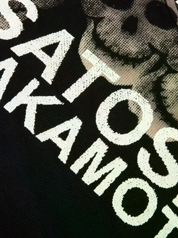 SATOSHI NAKAMOTO Graphic-print Thermal T-shirt