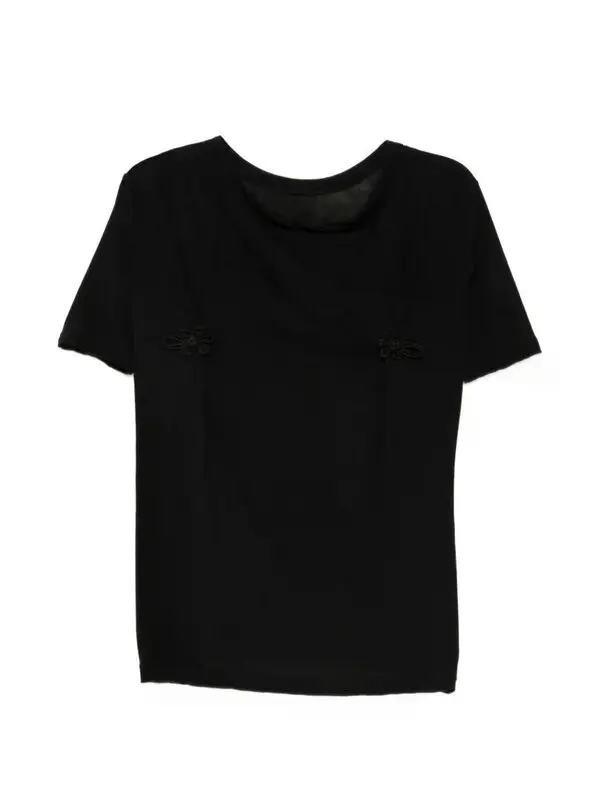 Yohji Yamamoto Pleated Cotton T-shirt