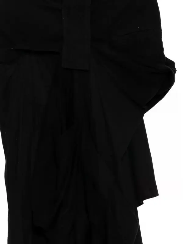 Yohji Yamamoto Asymmetric Wide-suspender Skirt