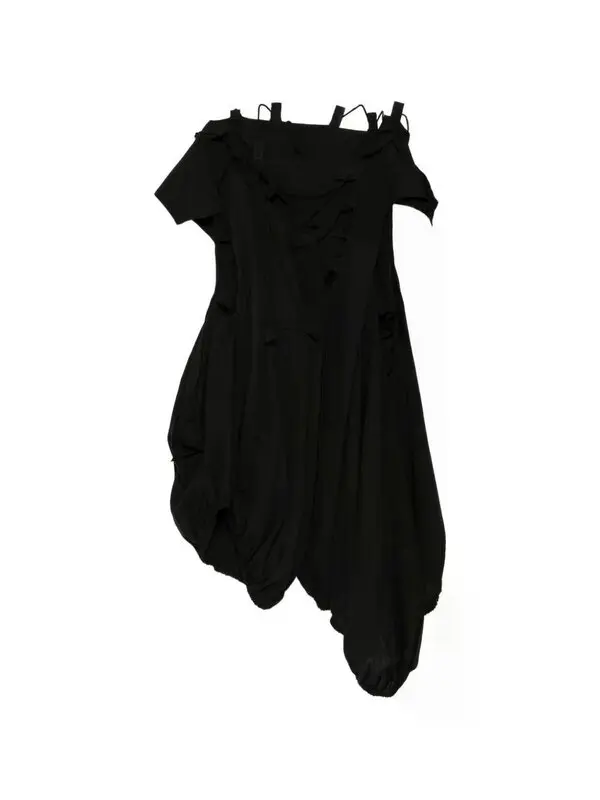 Yohji Yamamoto String-gather Asymmetric Dress