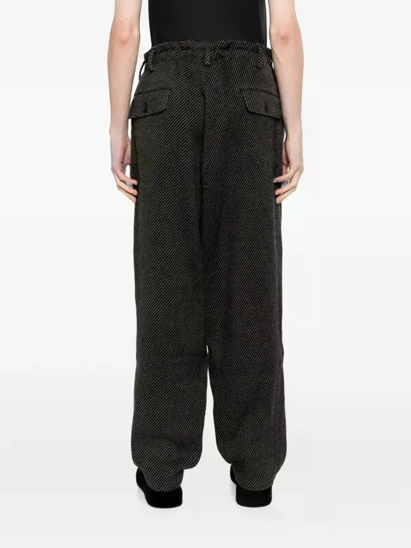 Yohji Yamamoto Tuck Twill Trousers