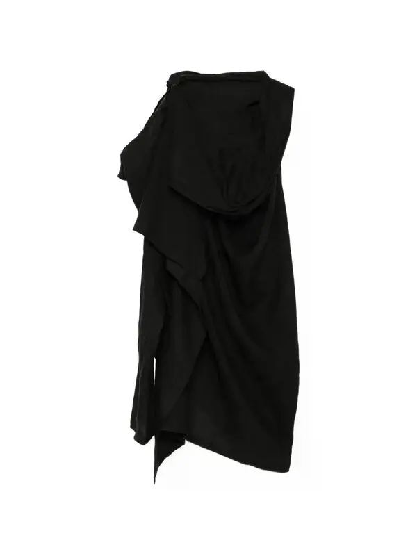 Yohji Yamamoto Asymmetric Draped Dress