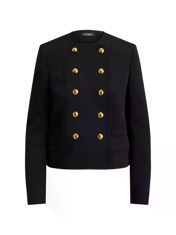 Ralph Lauren Double-breasted Sablé Crepe Jacket
