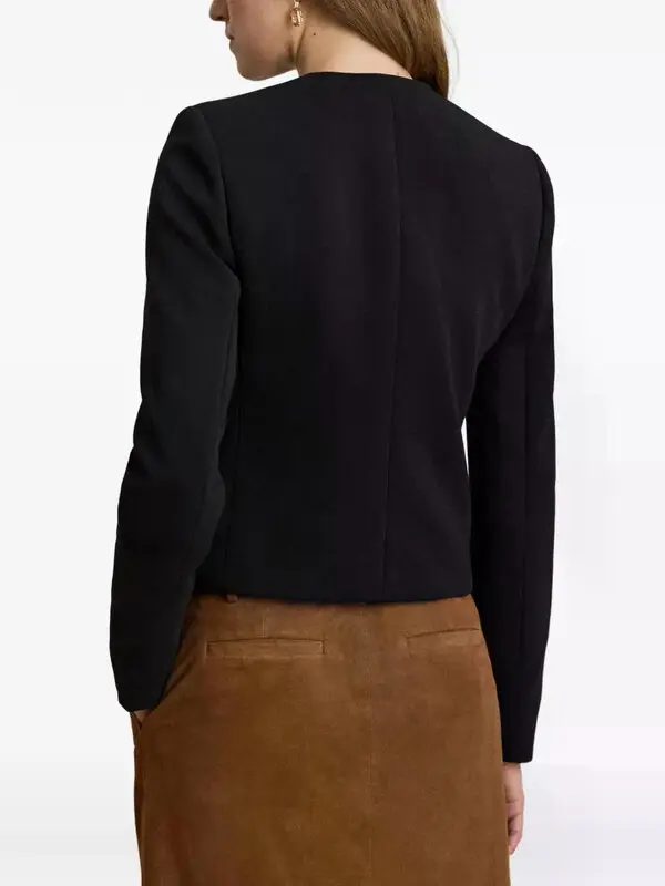 Ralph Lauren Double-breasted Sablé Crepe Jacket