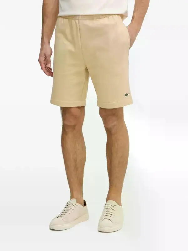 Lacoste Logo Patch Track Shorts - Neutrals