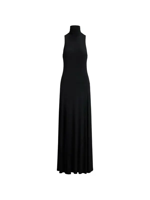 Ralph Lauren Sleeveless Turtleneck Maxi Dress