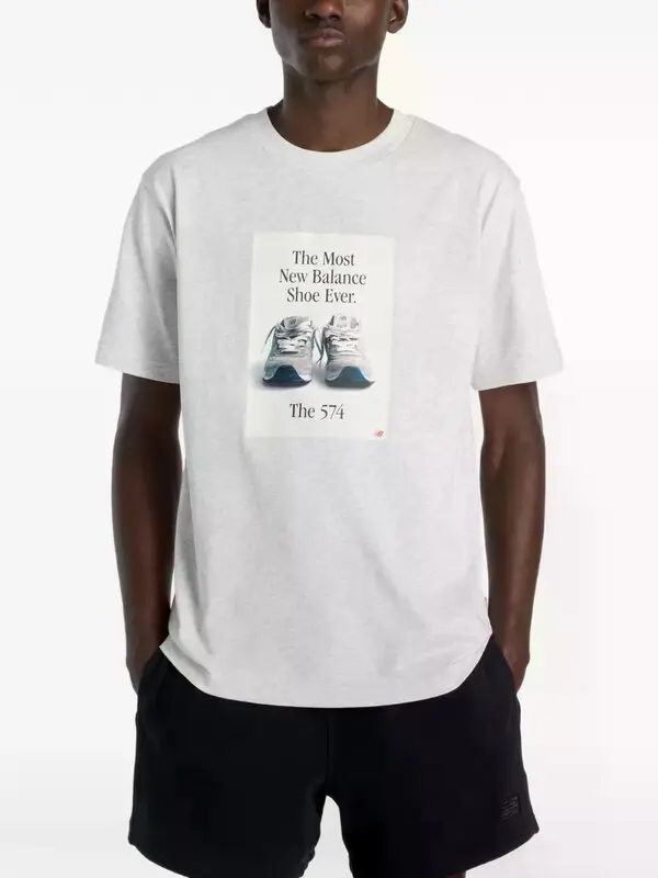 NEW BALANCE Graphic-print T-shirt - Grey